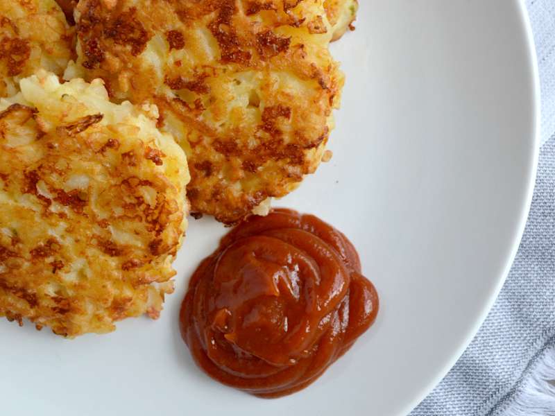 Cheesy Hash Brown Patties Recipe Whisk